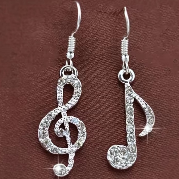 Jewelry | Earrings Treble Clef Quaver Musical Symbols | Poshmark